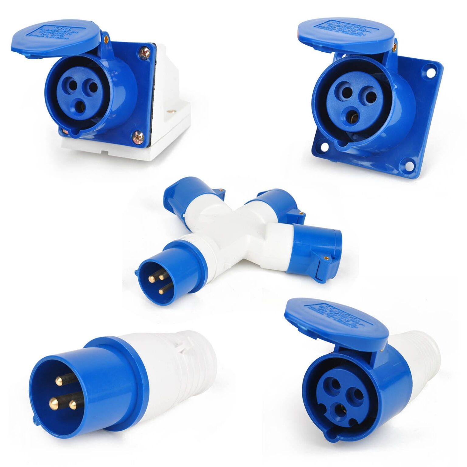 16 amp 3 pin Industrial Extension Socket Distribution Box - Dishikaelectric